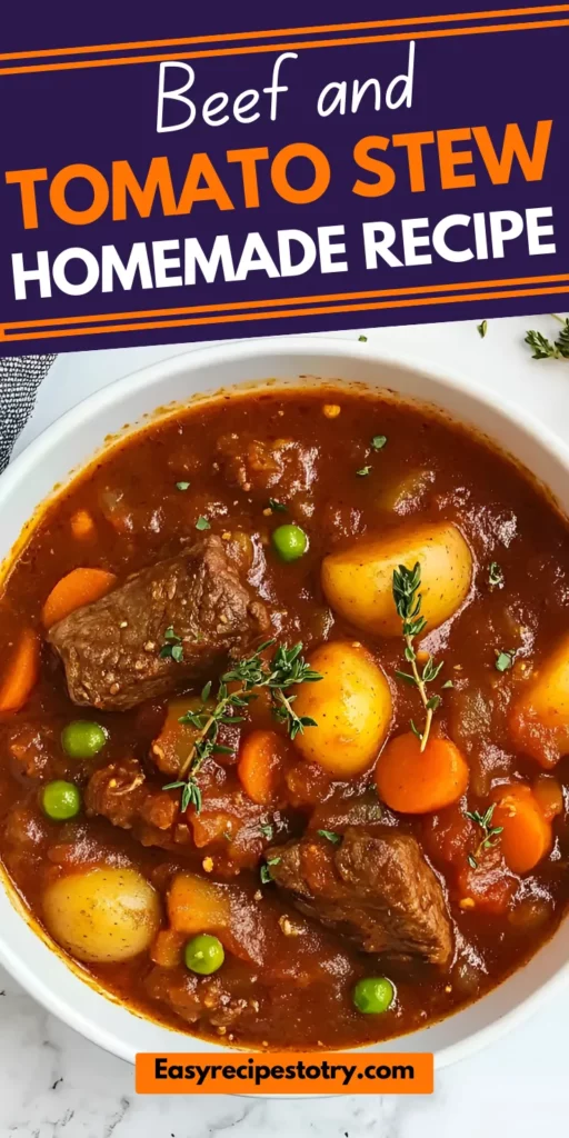 Homemade Beef and Tomato Stew - Easy Recipes
